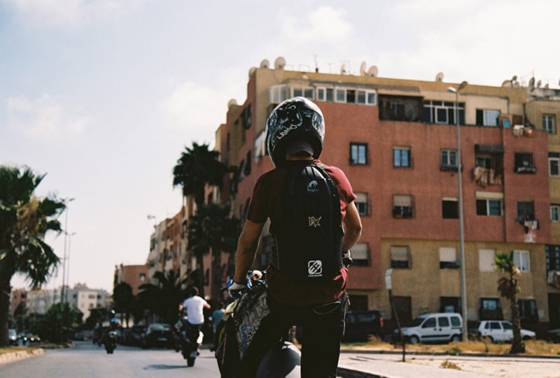 Jamie Whitby and the young and daring Moroccan motorcyclists